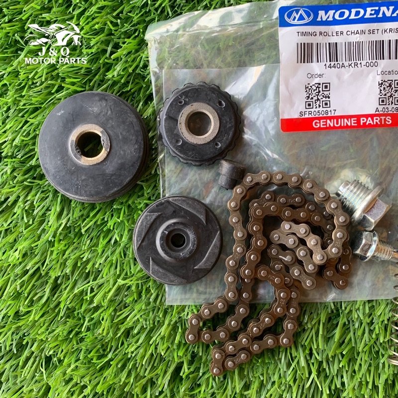MODENAS KRISS 100 CT100 MR1 TIMING CHAIN RANTAI KECIL COMPLETE FULL SET ...
