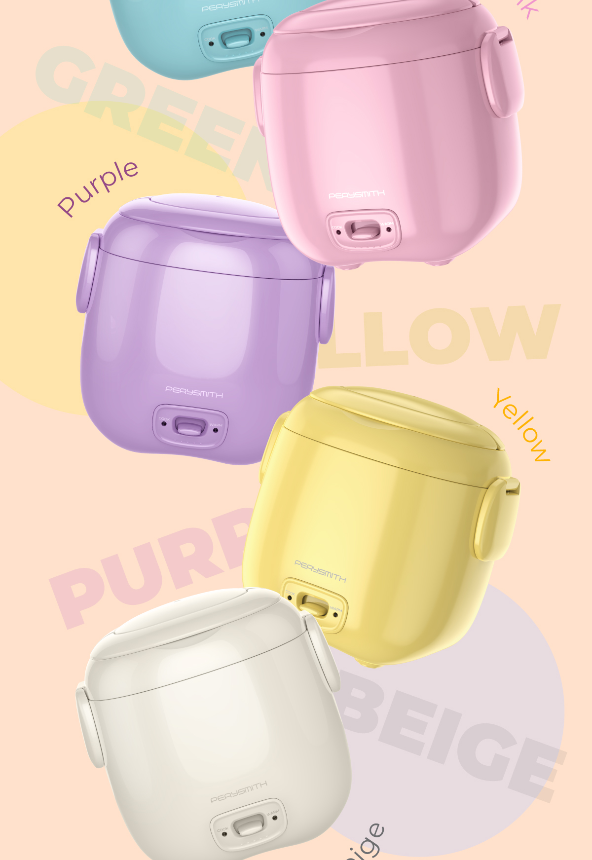 PerySmith Mini Rice Cooker Easycooking Series Q10 | Shopee Malaysia