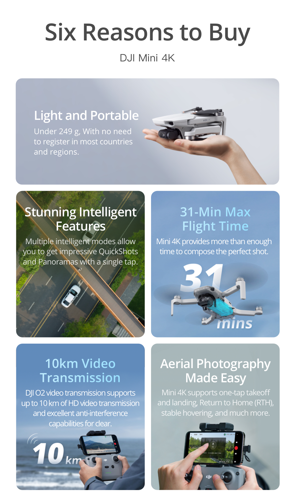 DJI Mini 4K - Great Entry-Level Mini Drone | Shopee Malaysia