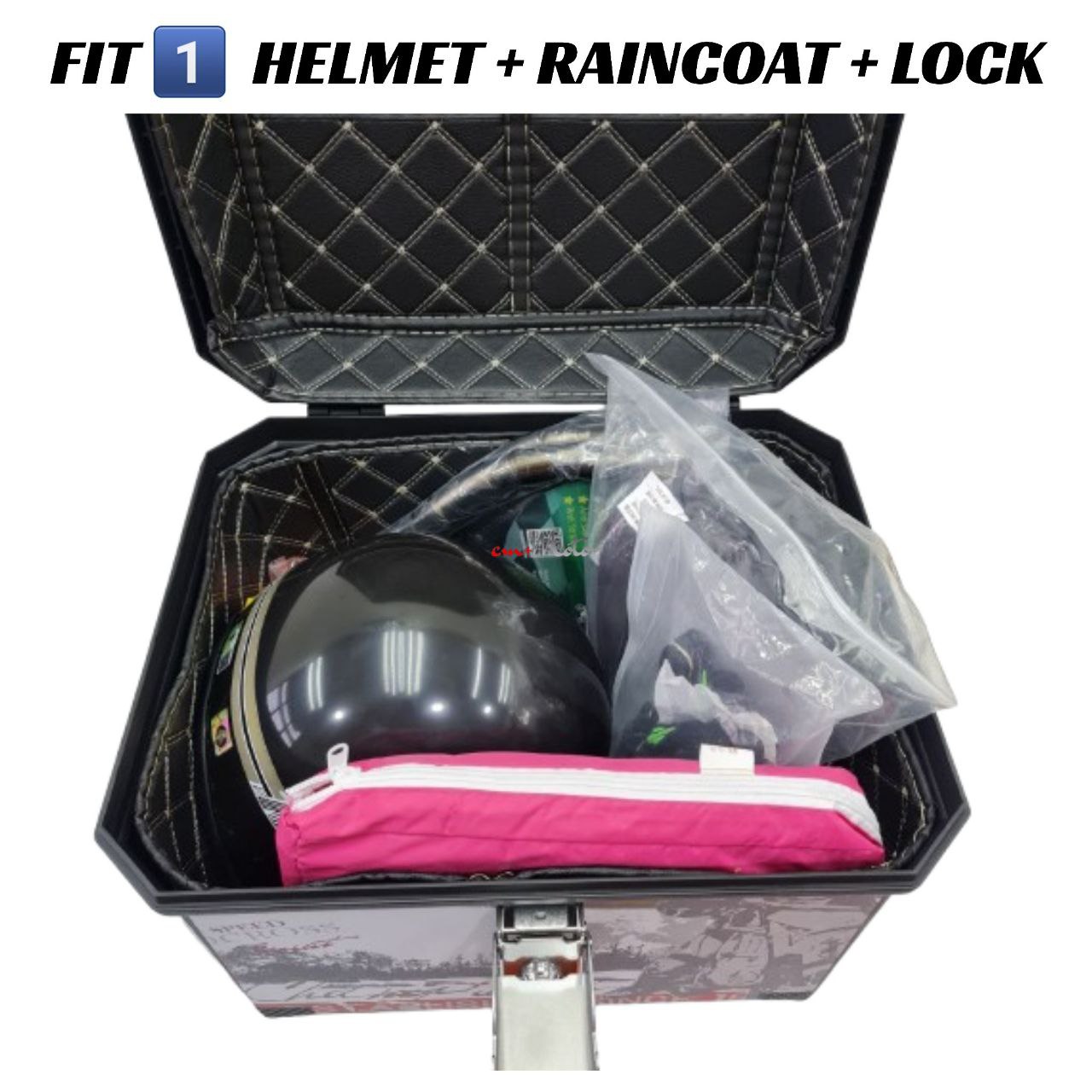 Box 36L (BMX) GS ABS Plastic Motorcycle+RAPIDO Monorack Vrack HONDA RSX ...