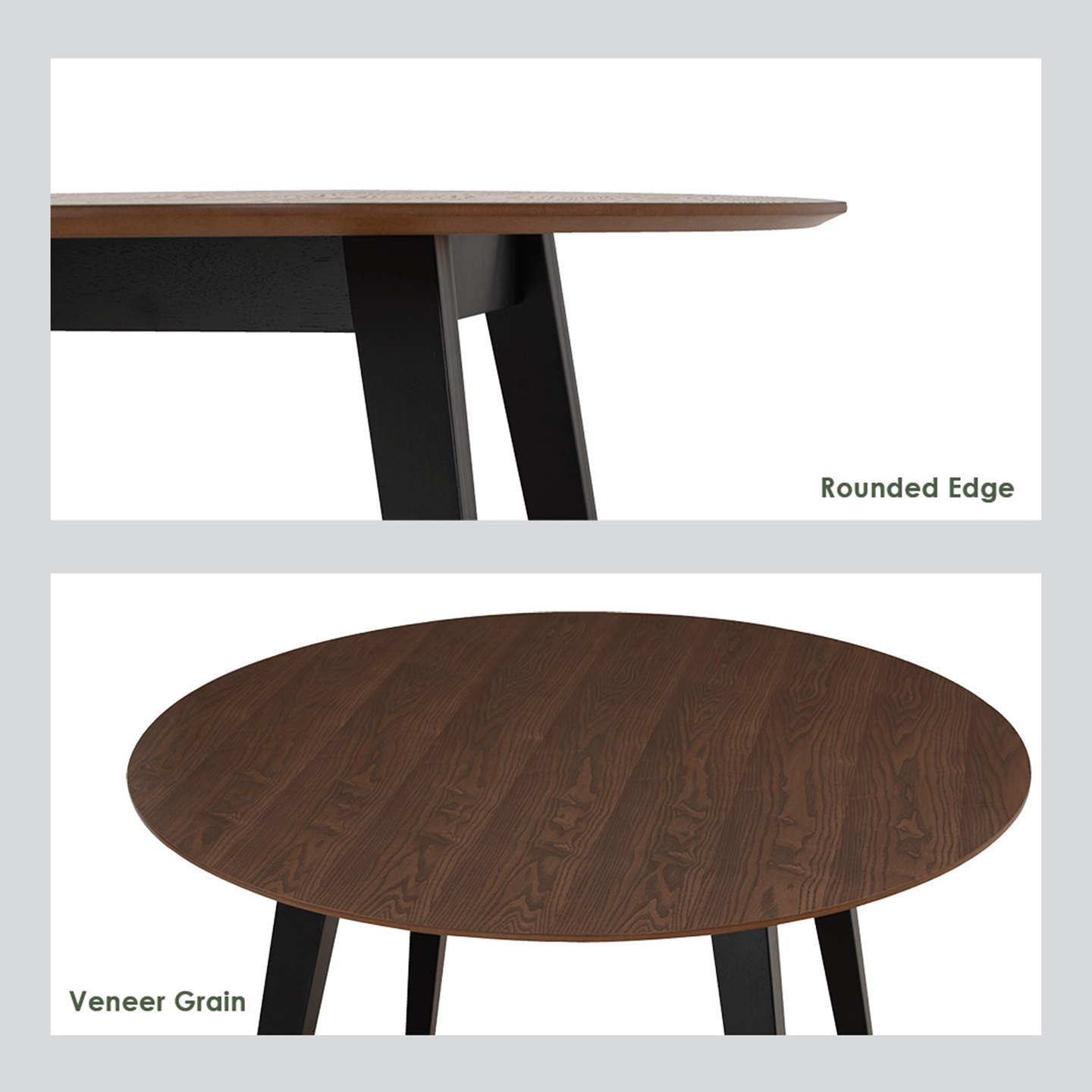 HOMATRIX Wooden Round Dining Table Set Scandinavian Coffee Table Meja ...