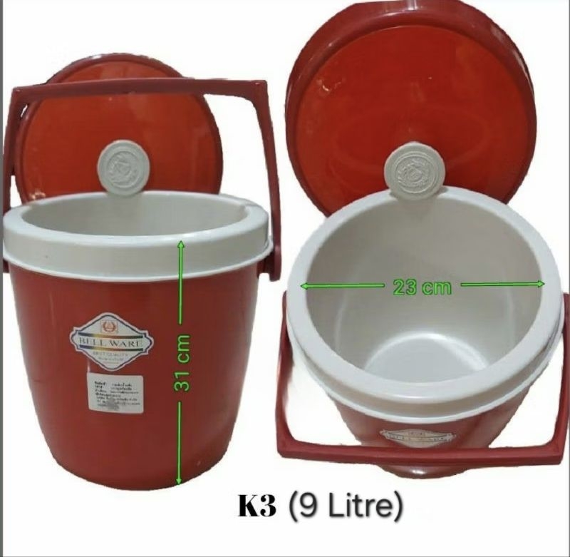 Tong Nasi Termos Rice Hot Cold Food Ice Bucket Tahan Panas Atau Sejuk ...