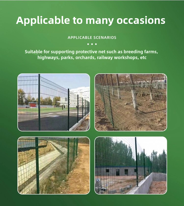 1.5m 1.7m 2m 2.3m 2.5 Tiang pagar besi Pagar Cyclone Fence Column Iron ...