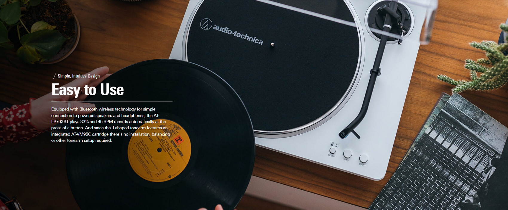 NEW! Audio-Technica Fully Automatic Wireless Bluetooth Belt-Drive ...