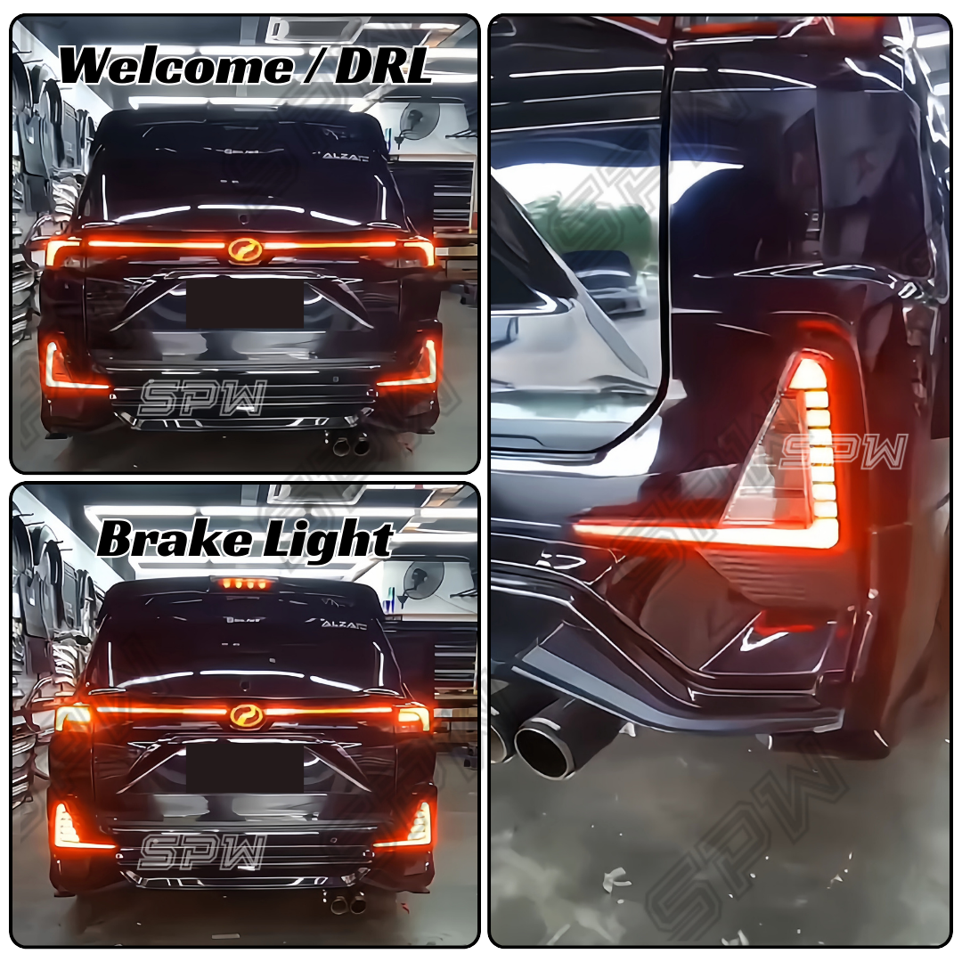 Perodua Alza (2022-2024) Rear Bumper LED Reflector Daylight DRL Rear ...