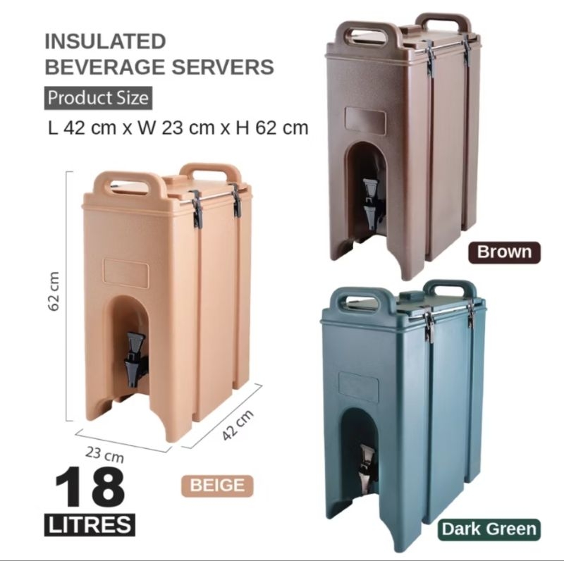 Water Dispenser Container Cambro Jiwins JD 44.5L Balang Air Thermal ...