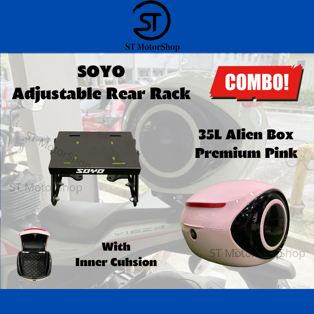 SOYO Rack Lipat Alien Tail Box Siput Motorcycle Box Adjustable Rear ...
