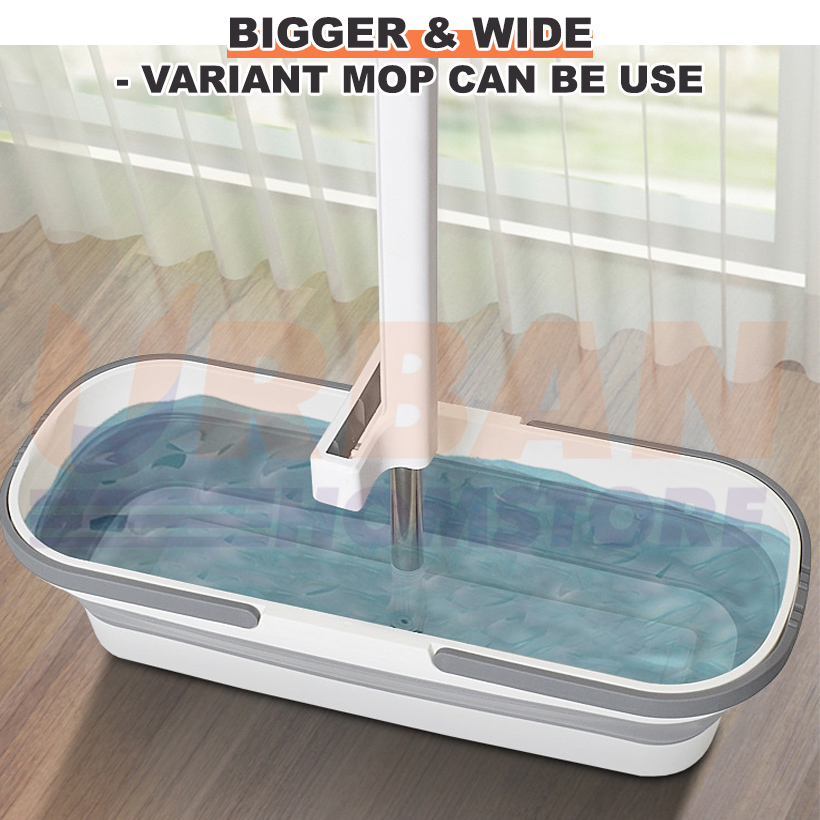 UBH Mop bucket pail Baldi mop Foldable 60CM with wheels Collapsible ...