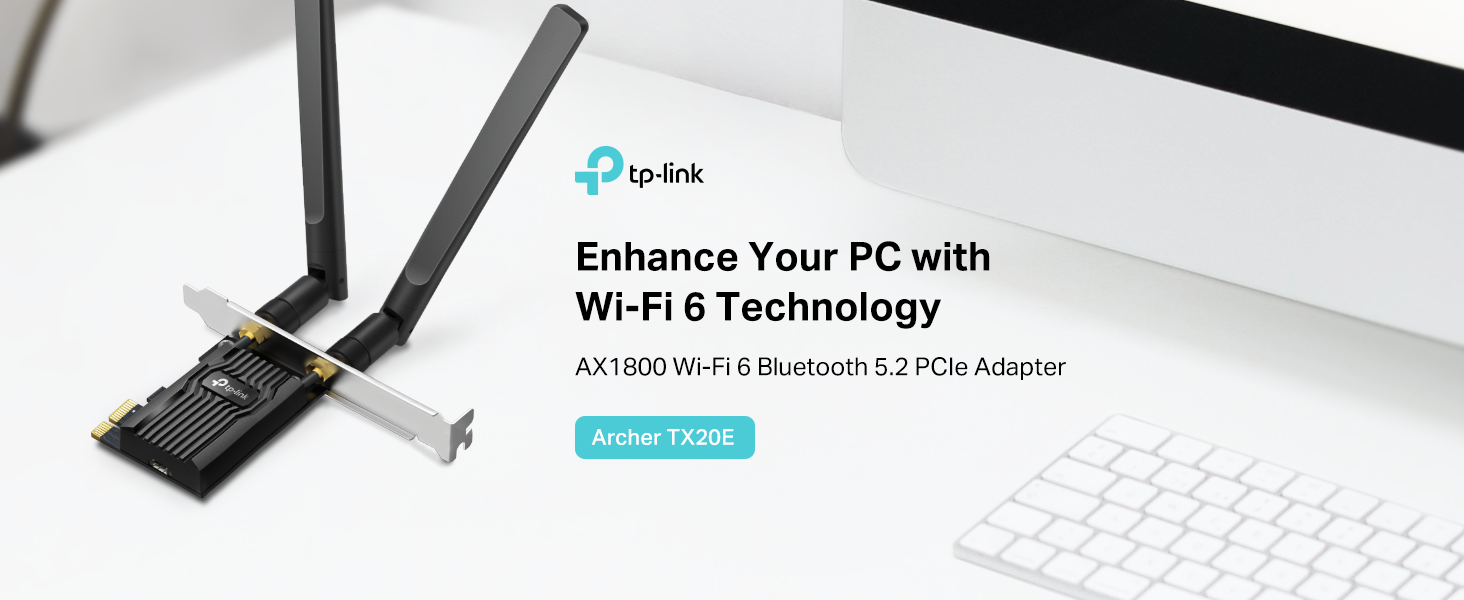 TP-Link Archer TX20E AX1800 Wi-Fi 6 Bluetooth 5.2 PCIe Adapter | Shopee ...