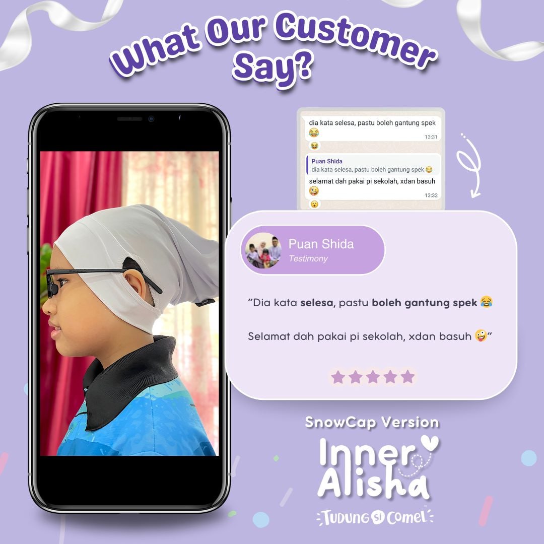 Anak tudung Budak / Inner Kanak Kanak Selesa Sejuk Alisha Tudung Si ...