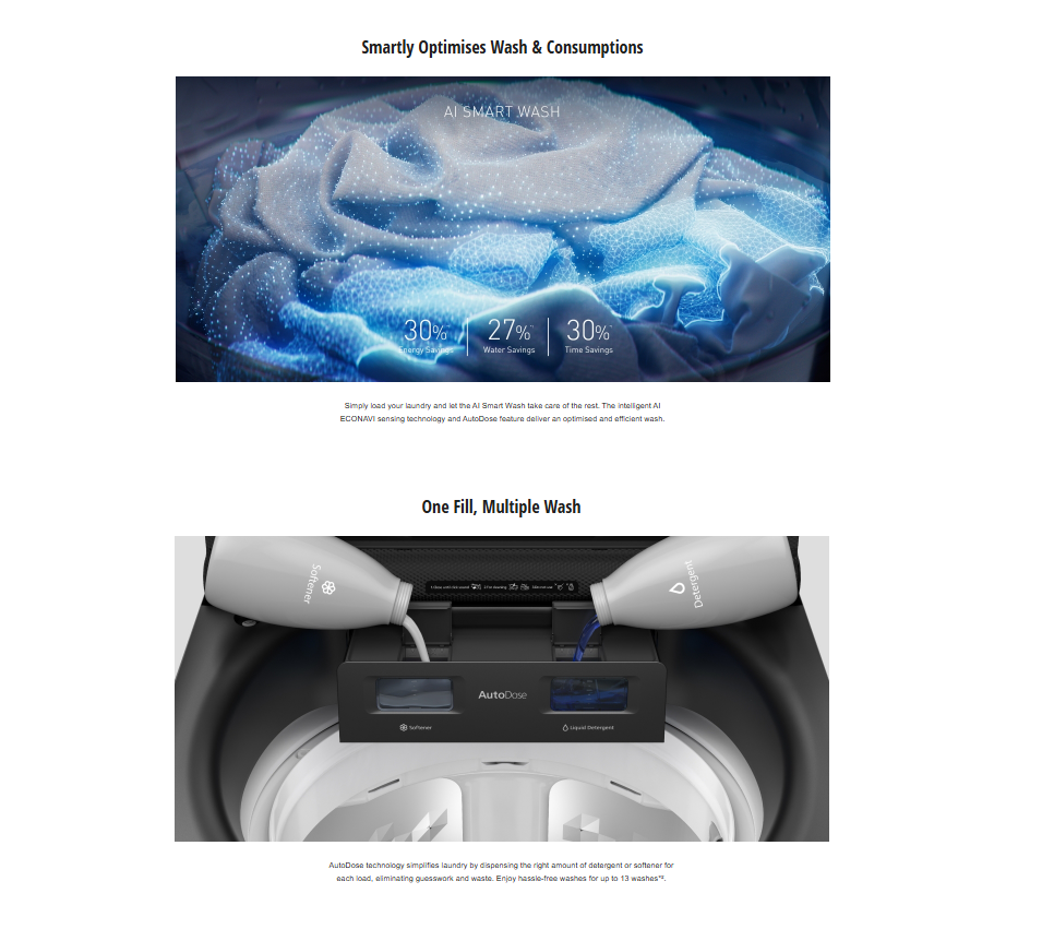 Panasonic Washing Machine Mesin Basuh 14.5kg/16.5kg/18KG TD-INVERTER NA ...