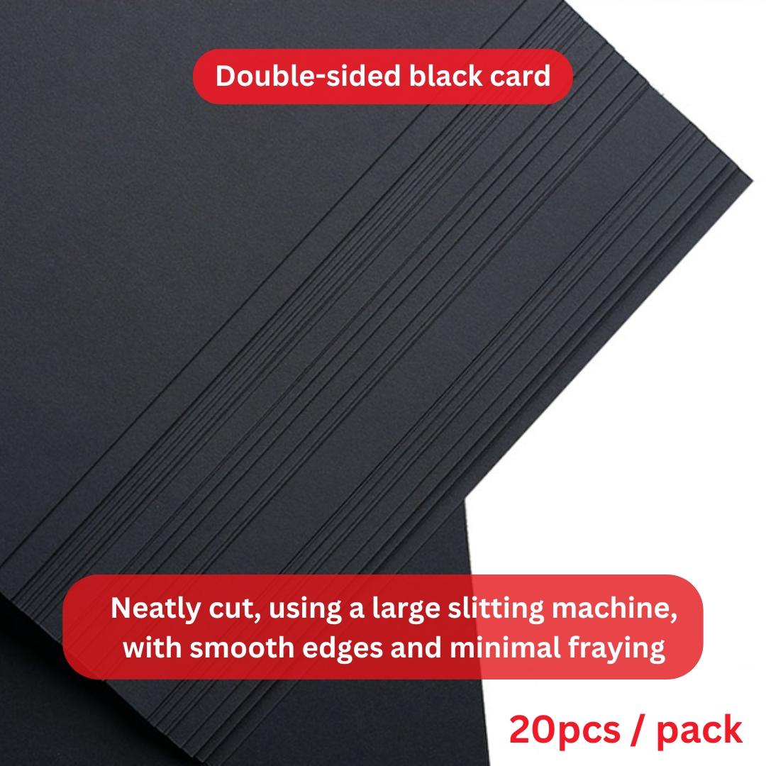 350/450GSM A4 Size Black Card / Kad Hitam (20'S) | Shopee Malaysia