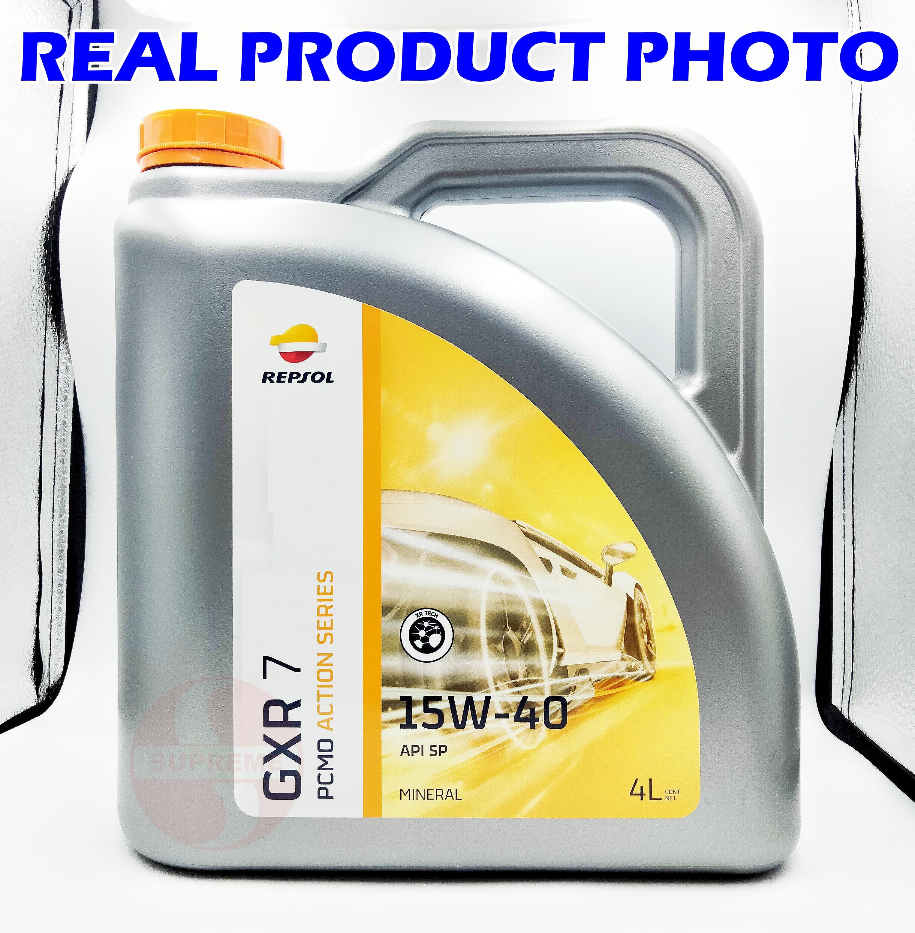 S2U Original Repsol Engine Oil 15W40 4Liter API SP Synthetic Oil Minyak ...