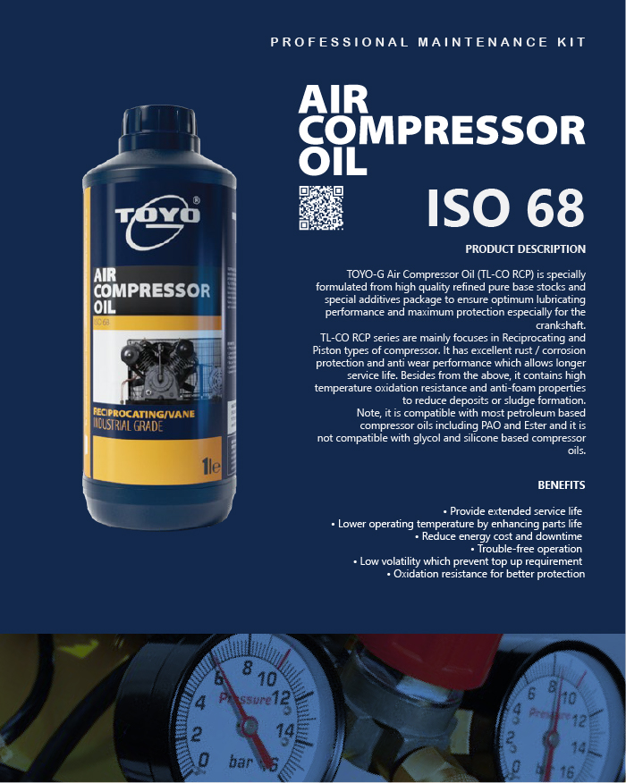 Toyo-G Air Compressor Oil 1L / 4L Minyak Air Compressor | Shopee Malaysia