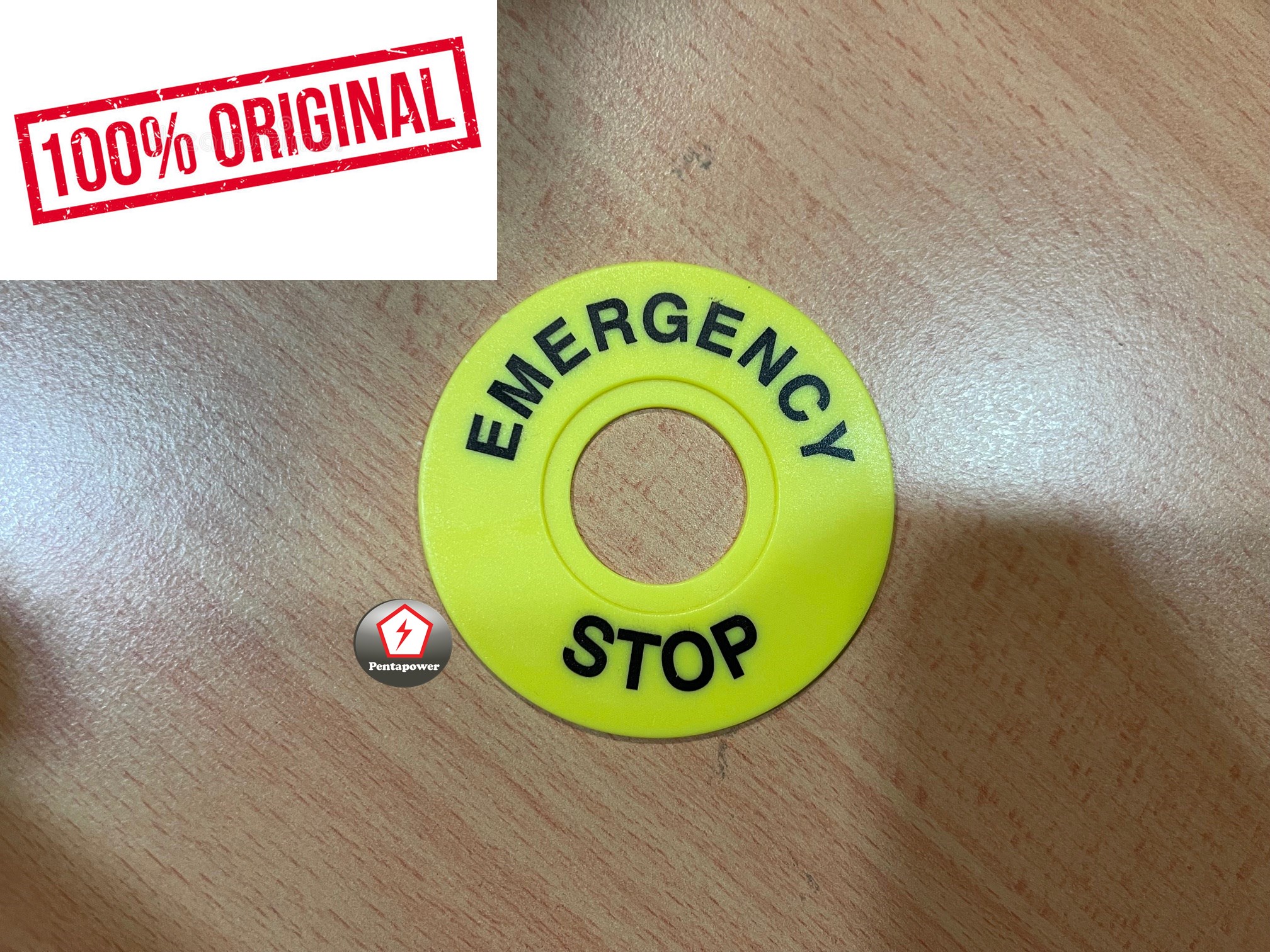 KOZUKA EMERGENCY STOP PLATE FOR 22MM EMERGENCY HOLE BUTTON (PVC 60MM ...