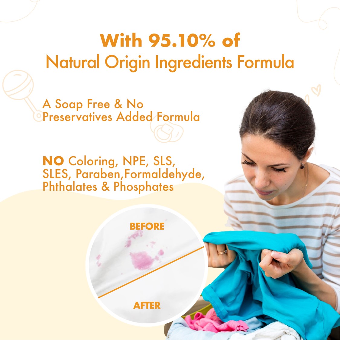 BerryC Naturalle Stain Remover 100ml, 3 in 1, Sanitize, Deodorize ...
