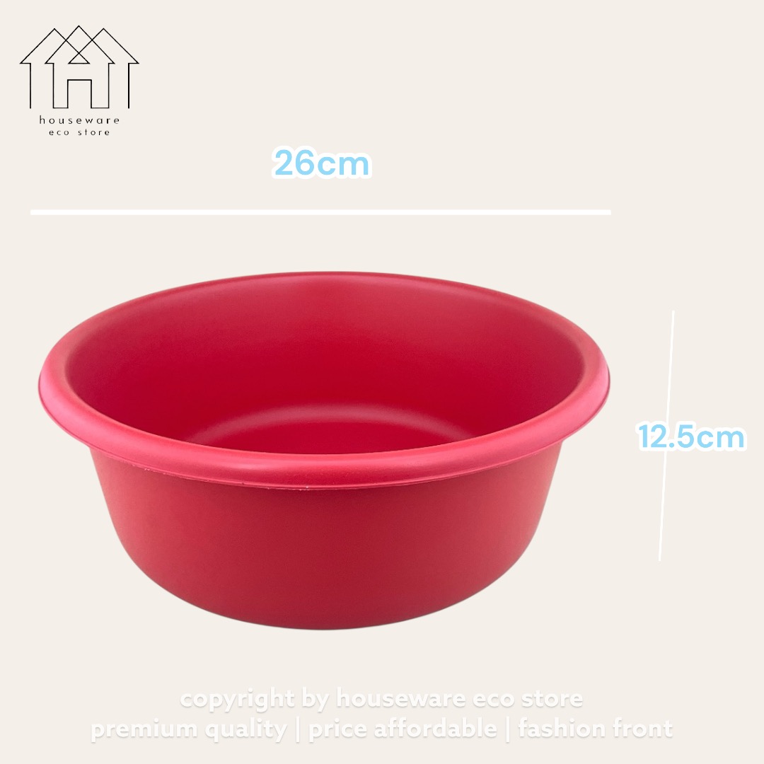 14 inch Basin Bathtub Laundry Round Basin Pot Basin Cuci Pinggan / Wash ...
