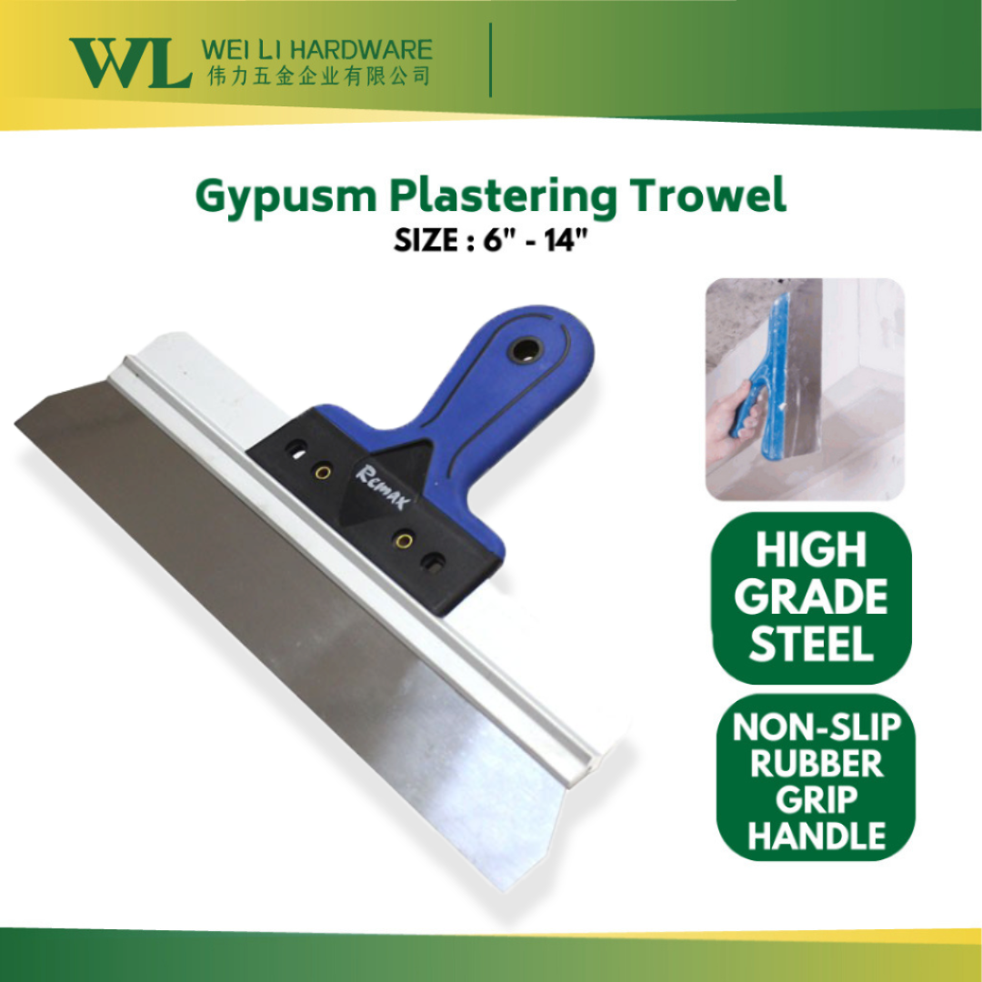 6"-14" Stainless Steel Gypsum Plastering Trowel / Plastering Trowel ...