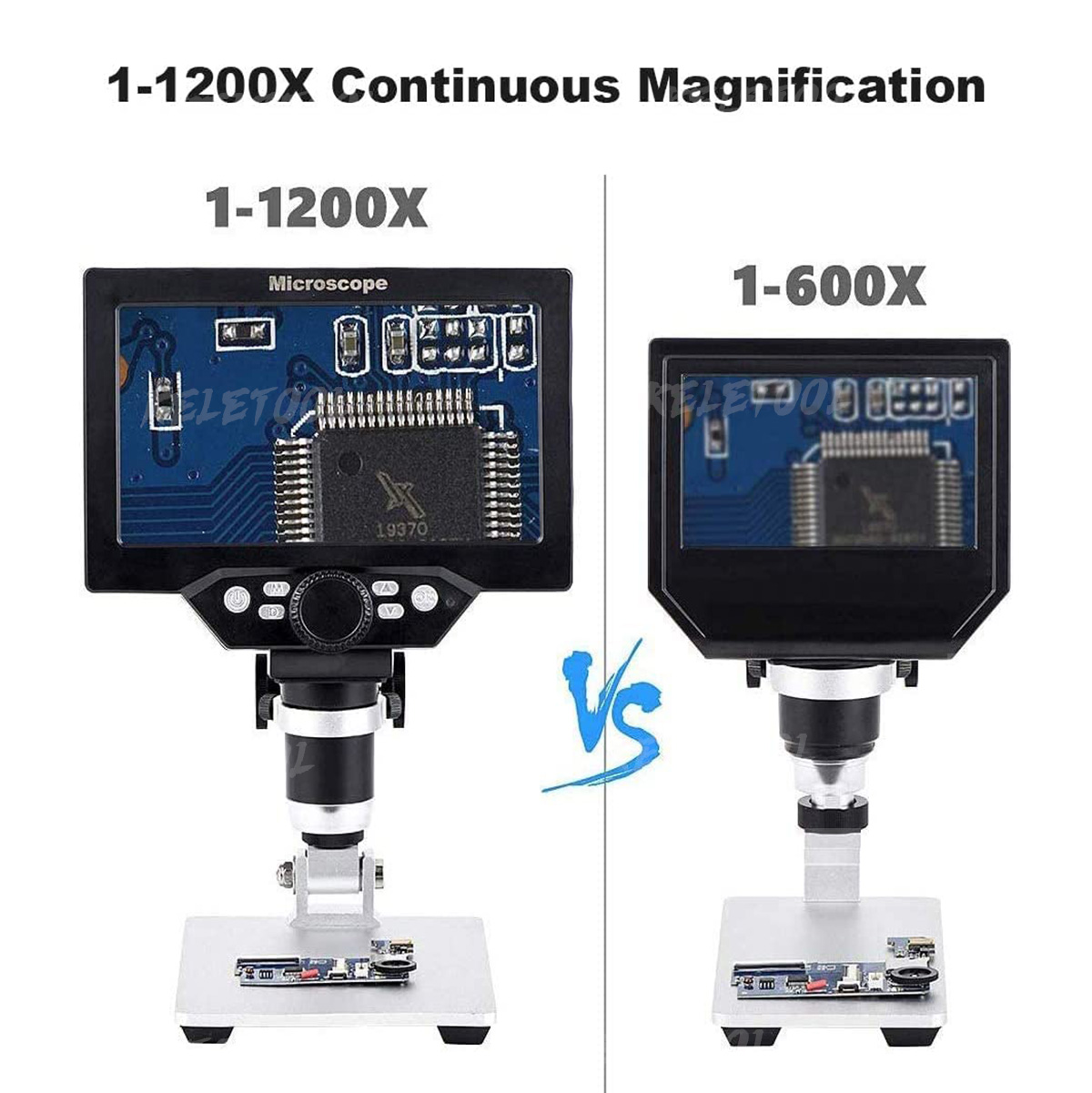 G1200 1200X HD Digital Microscope 7inch LCD Screen Professional ...