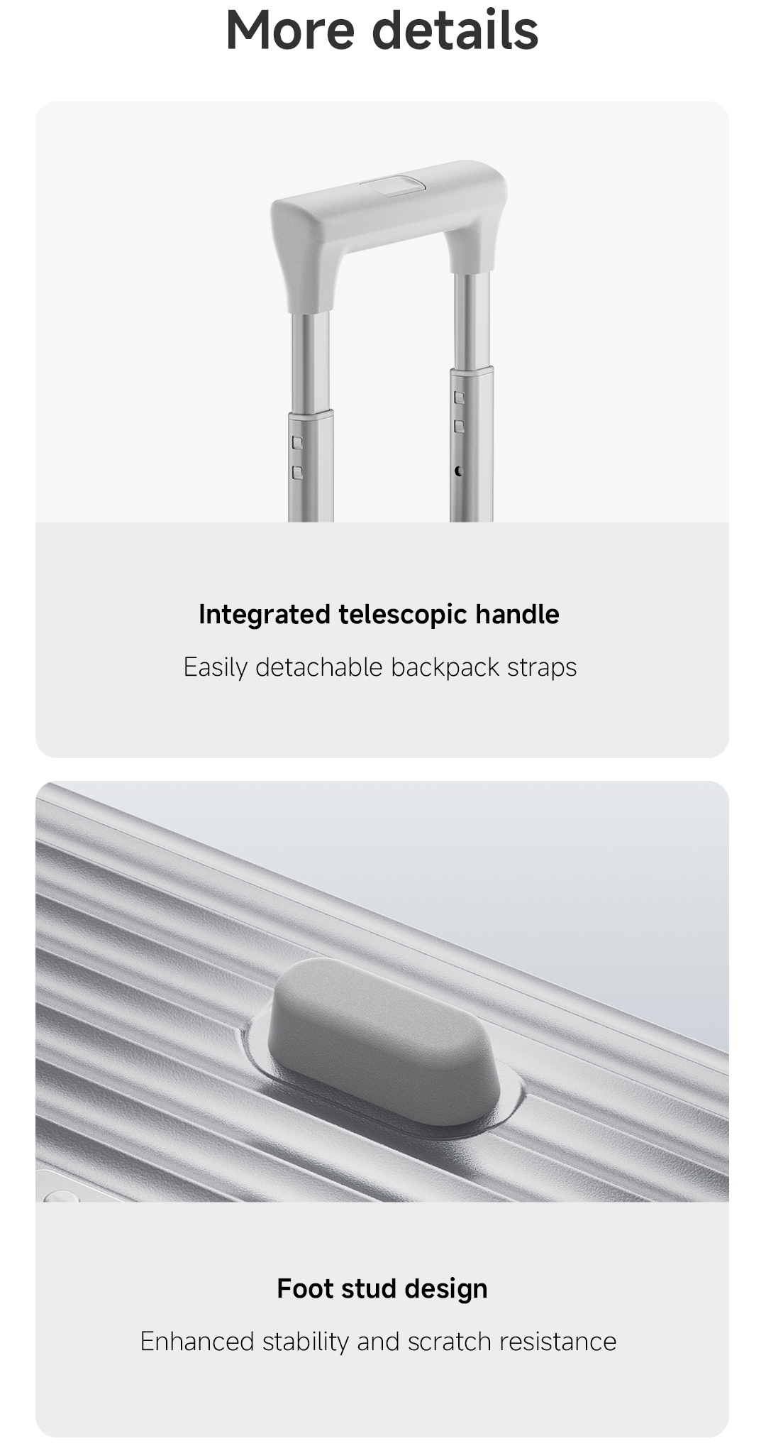 Xiaomi Aluminum Frame Luggage | 20/24/26 Inches | Dual TSA Locks | Wet ...