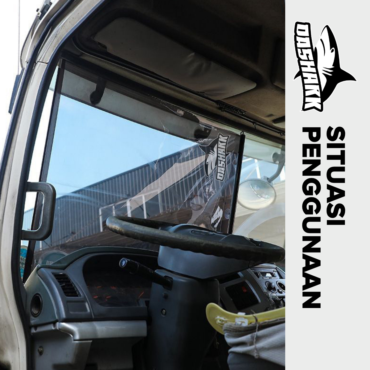 DASHARK Retractable Lorry Sunshade Black Tinted Lori Bus Windscreen Sun ...