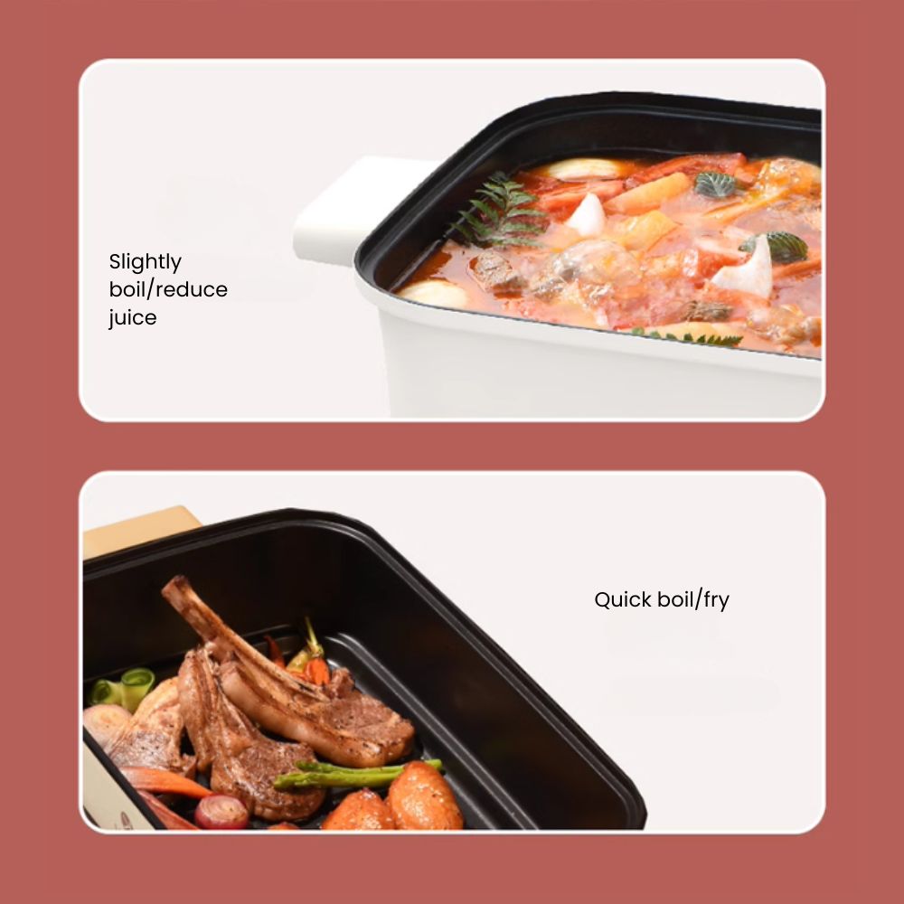 LIVEN Electric hot pot Yuanyang pot electric cooking pot split type ...