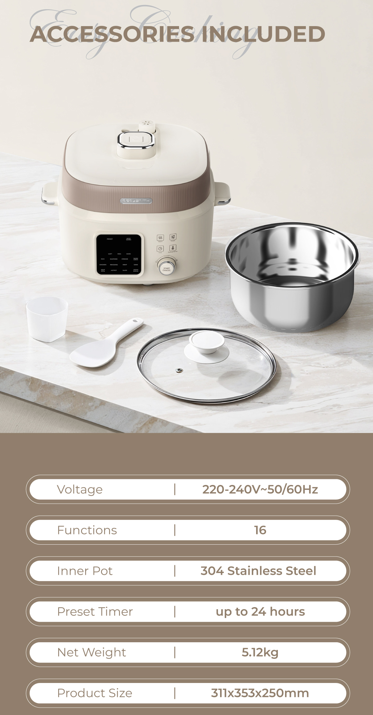 PerySmith Pressure Cooker EasyCooking Series PC1000 | Shopee Malaysia