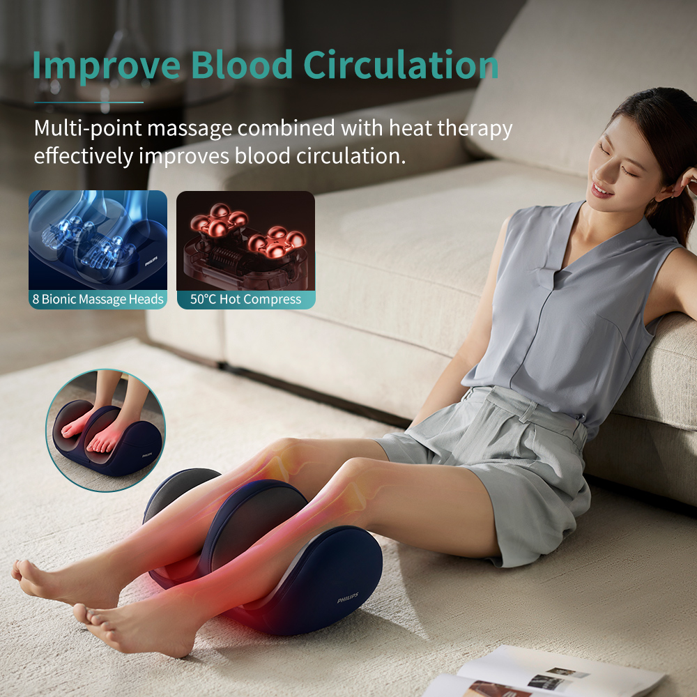 Philips Foot Massager With Heat Therapy Leg Slimming Leg Massage 足部按摩 1081