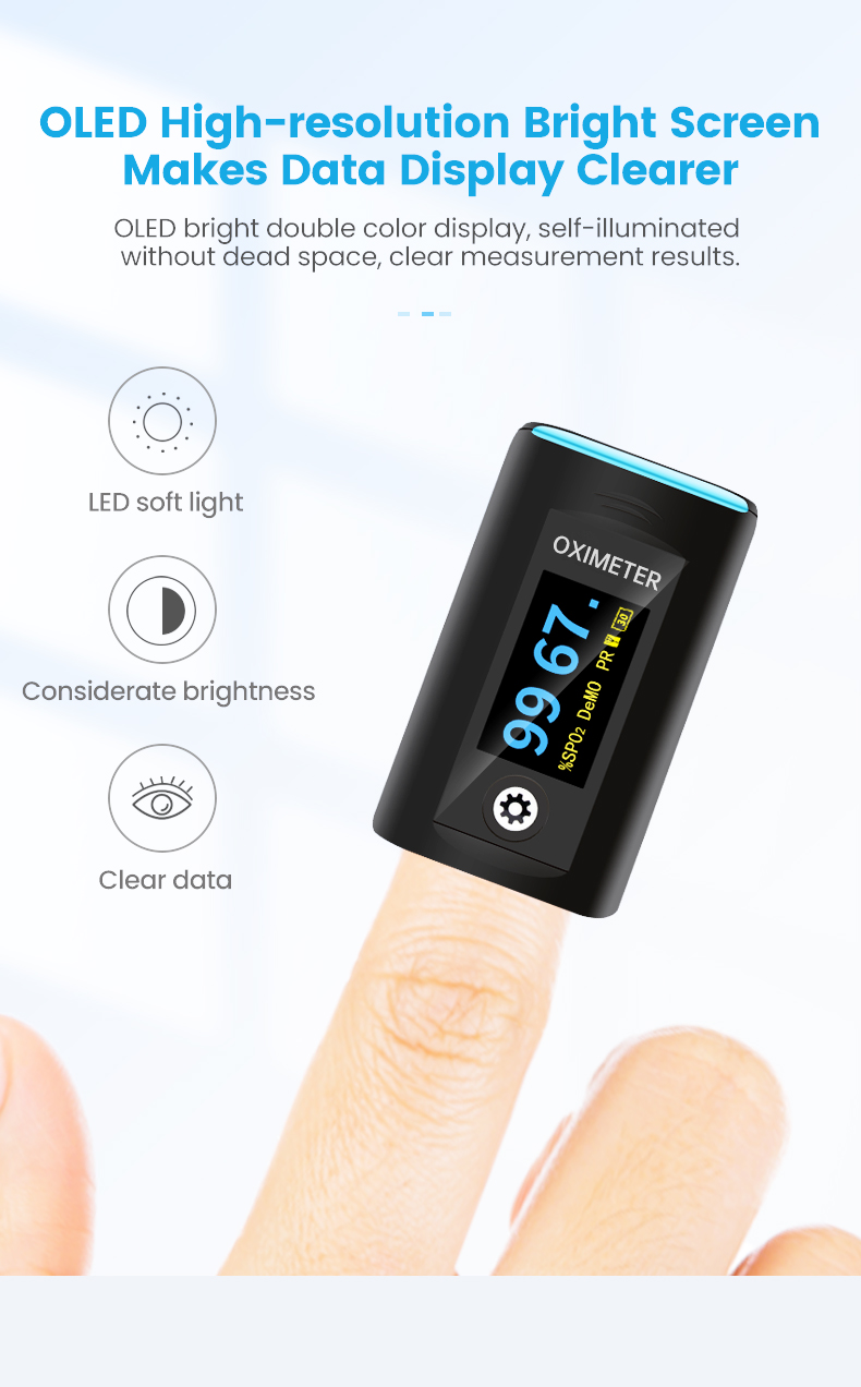 Lepu Medical Bluetooth Fingertip Pulse Oximeter SpO2 Data Storage 4 ...