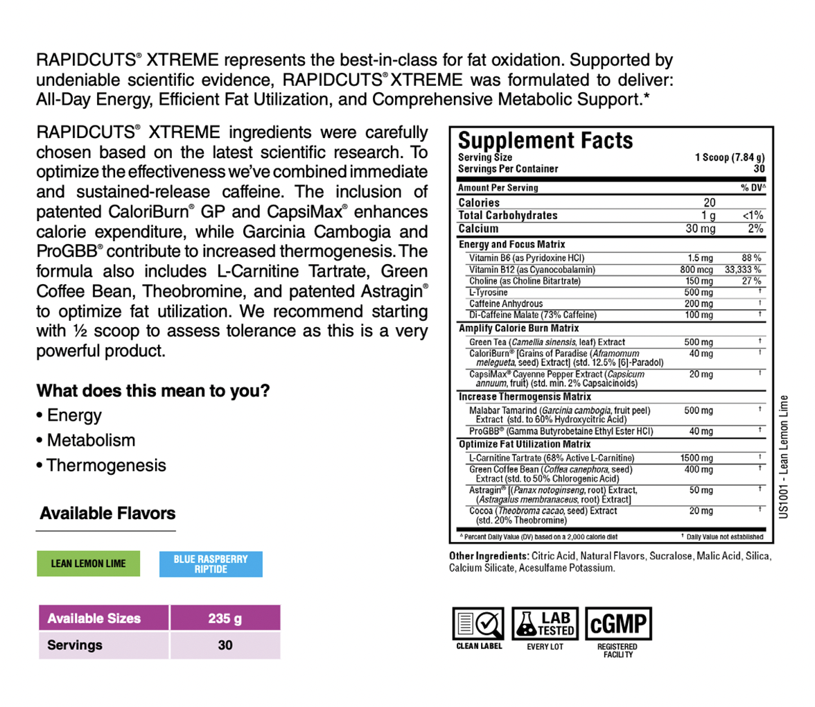 All Max Nutrition Rapid Cut Extreme Fat Burner (30 Servings) -Fat Burner,Weight Lost,, pembakar ...