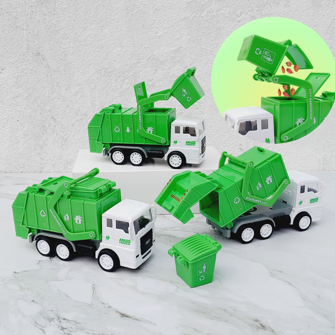 Garbage Truck Toy with Multi Movable Parts Lorry Mainan Lori Sampah ...