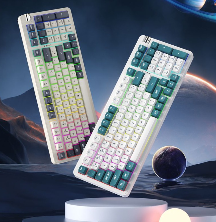 Aigo DarkFlash DF98 Mechanical Keyboard Interstellar Twilight RGB 98 ...