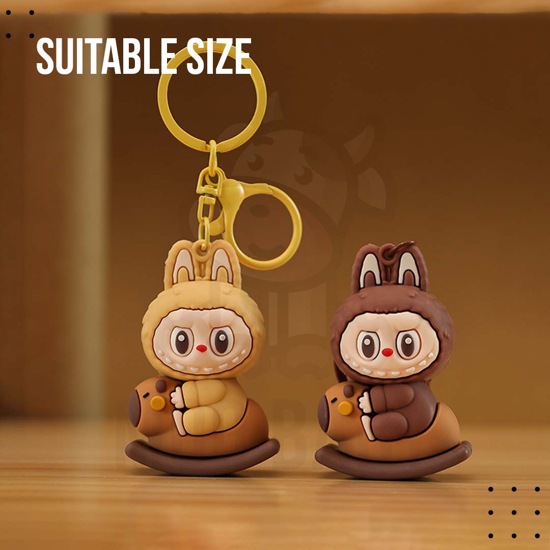 ⭐Moo Baby Kicin Labubu Keychain Murah Labubu Keychain Labubu Mini ...