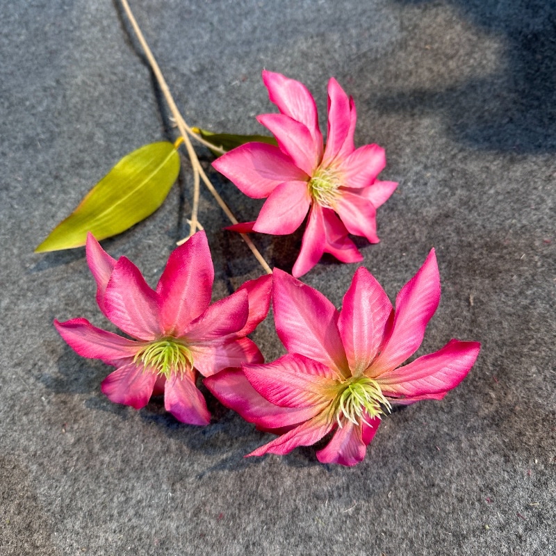 (3HEADS) LOTUS DIAMOND FLOWER Artificial Fake Plant Bouquet Plastic ...