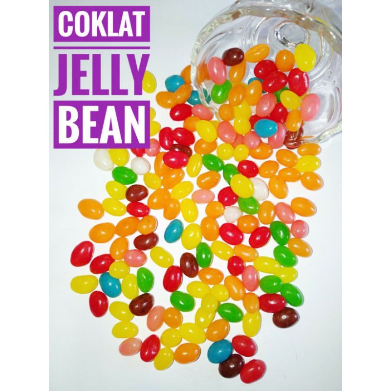 COKLAT JELLY BEANS (10KG) Raindrops Jelly Bean's Chocolate Yusuff ...