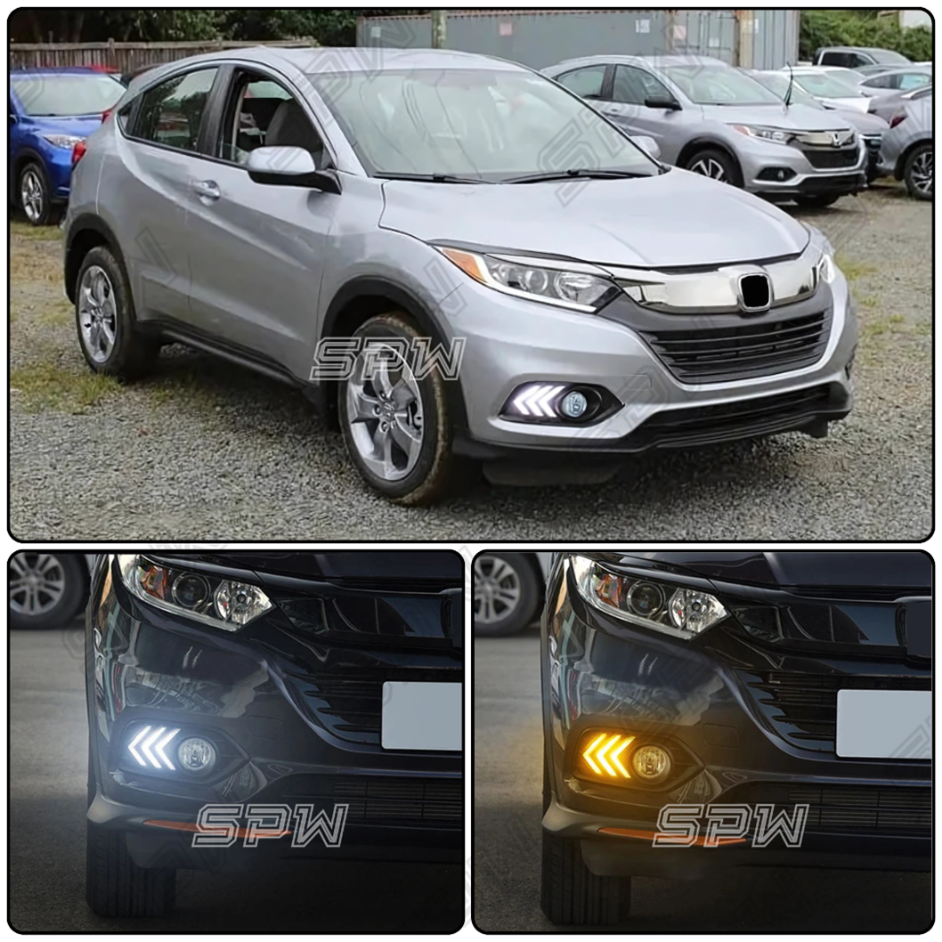 Honda HRV HR-V / Vezel (2019-2021) DRL Daylight Cover Front Bumper LED ...