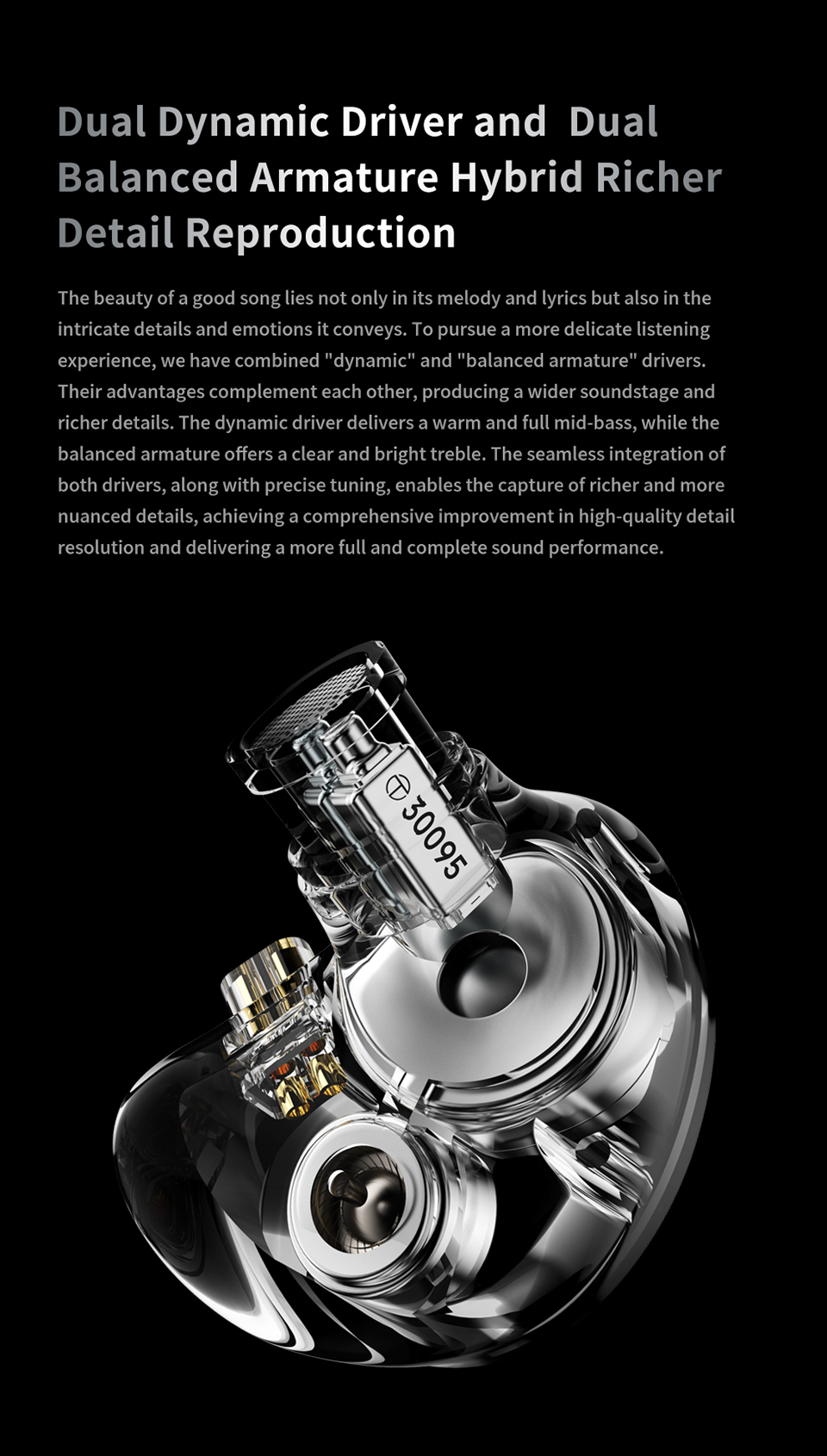 TRN V10 PRO In Ear Earphones 2BA+2DD Dynamic Driver And Balanced ...