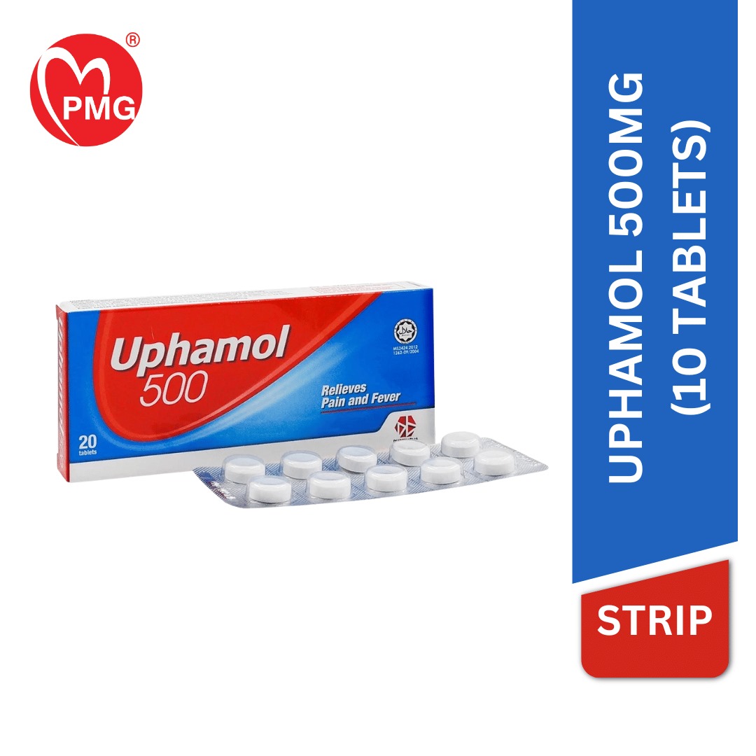 [PMG PHARMACY] Uphamol 500mg 1 strip (10 tablets) - To relieve pain ...