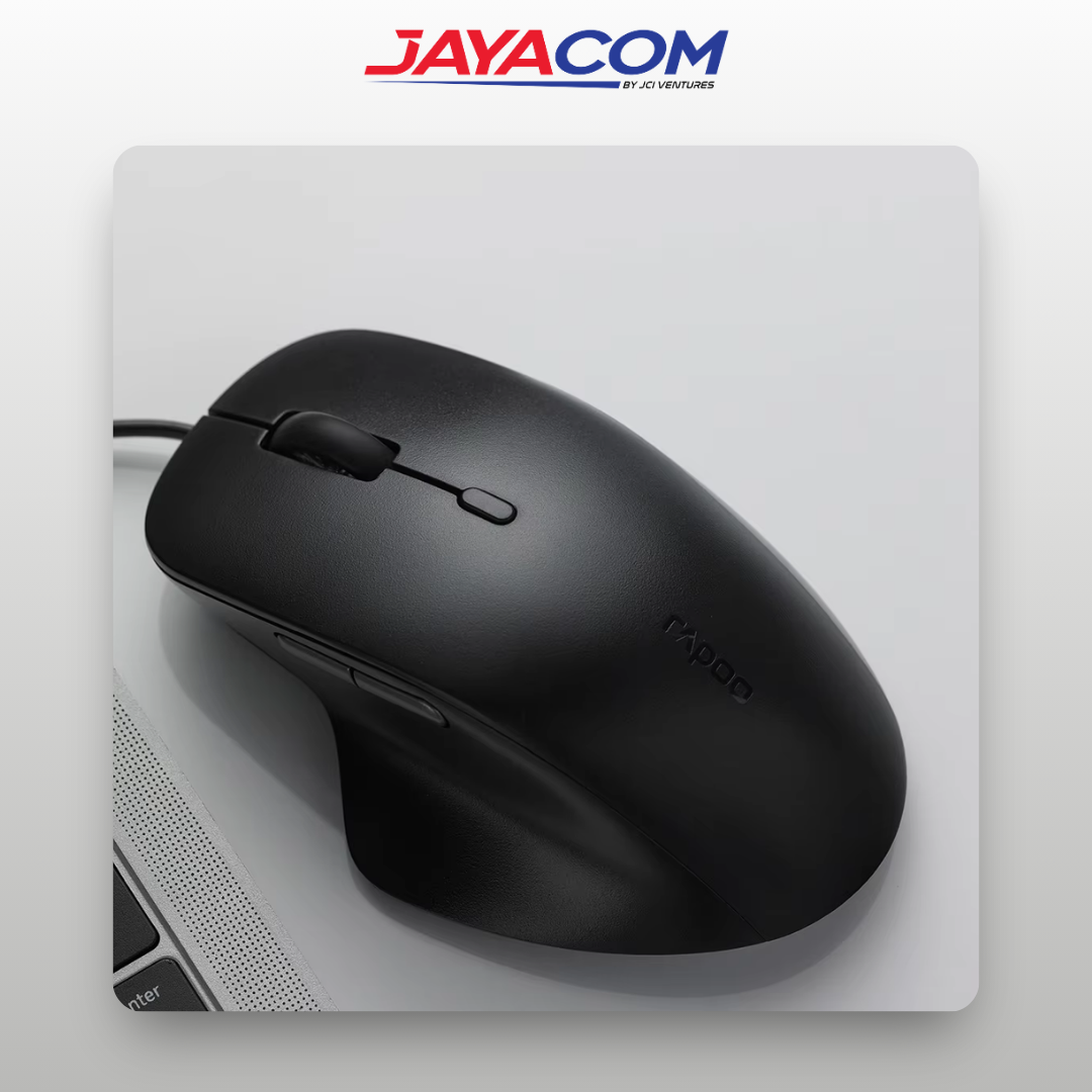 Rapoo N500 Wired Optical Mouse – Black / White (Adjustable 3600 DPI ...