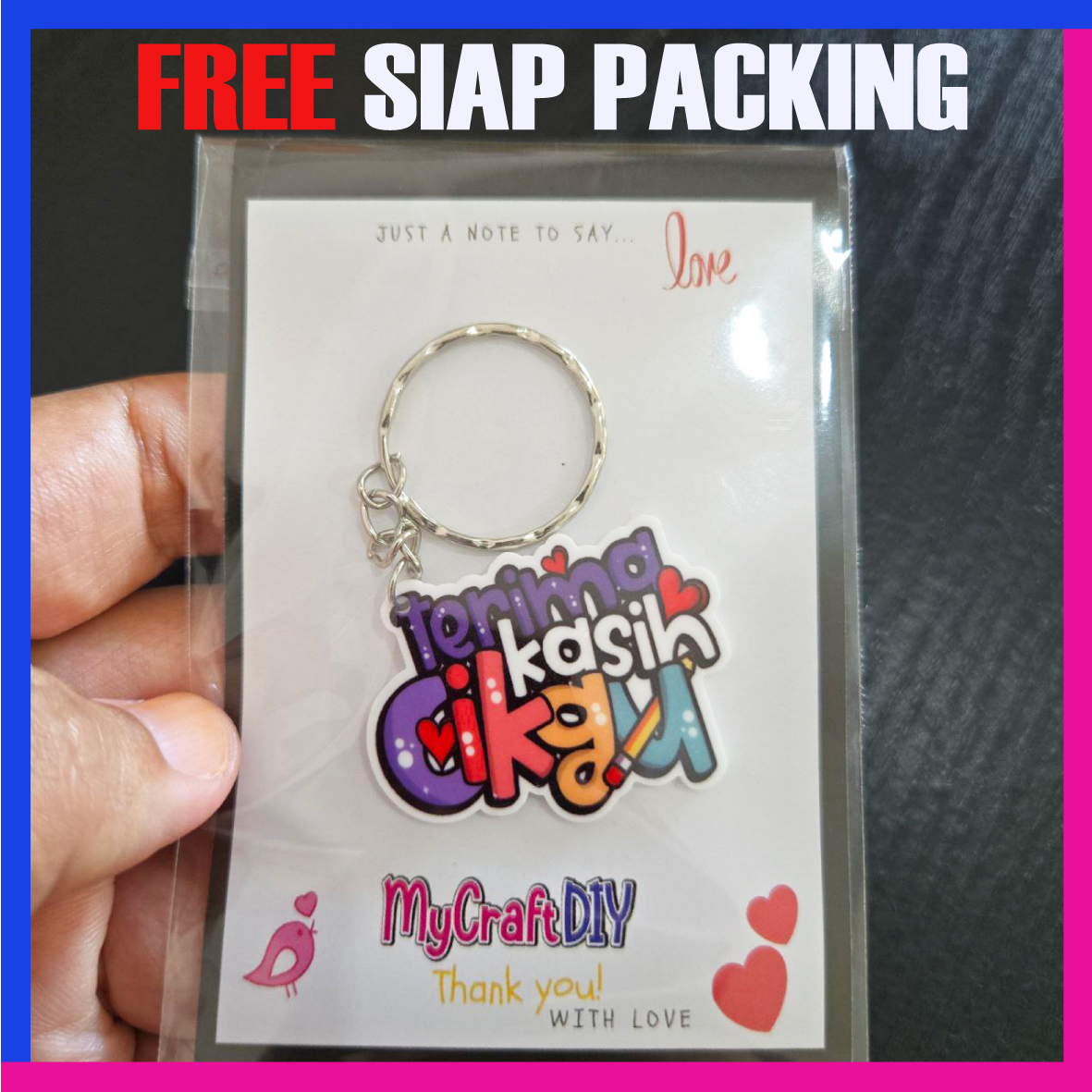 Keychain Cenderahati Murah Borong Hadiah Perpisahan Key Chain Hari Guru ...