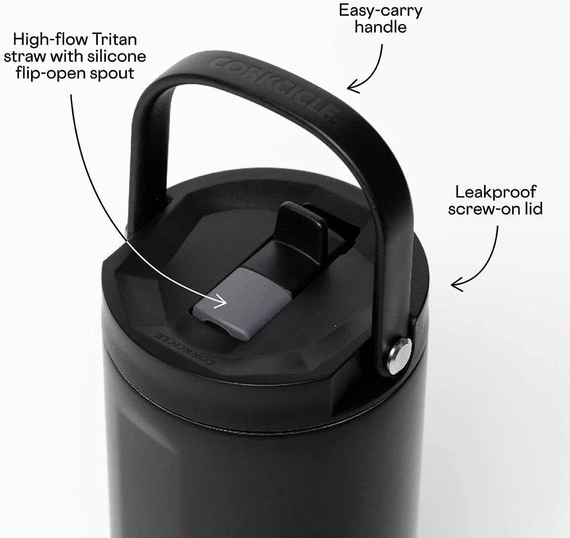 Corkcicle Go Cup XL Triple Insulated Travel Mug with Spill-Resistant ...