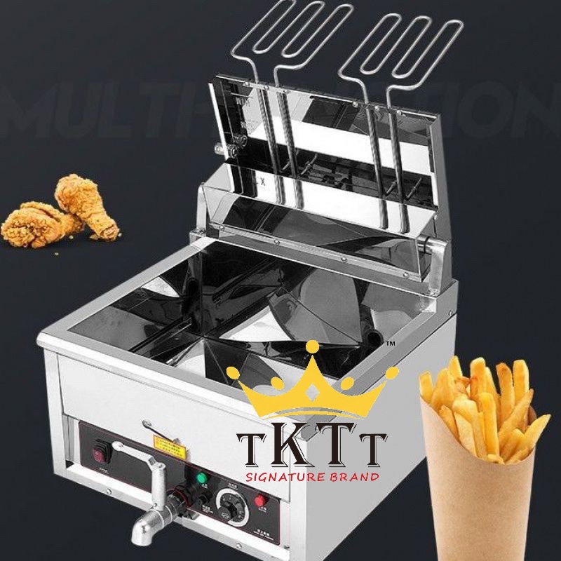 TKTT 17L Taiwan LPG Gas Deep Fryer Commercial Automatic Western ...