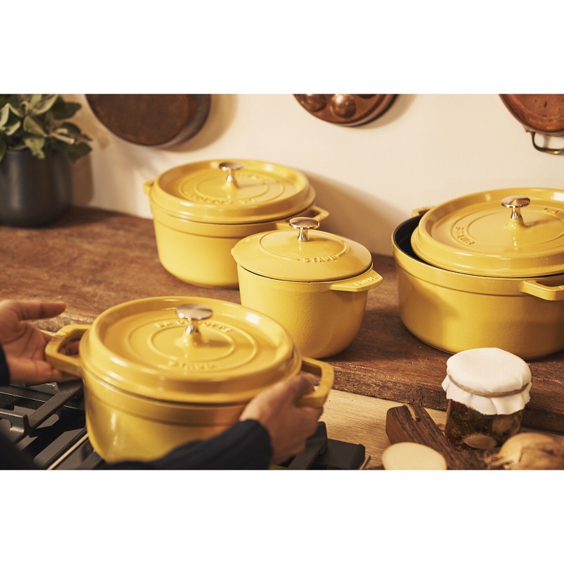 Staub Round Cocotte Citron | Shopee Malaysia