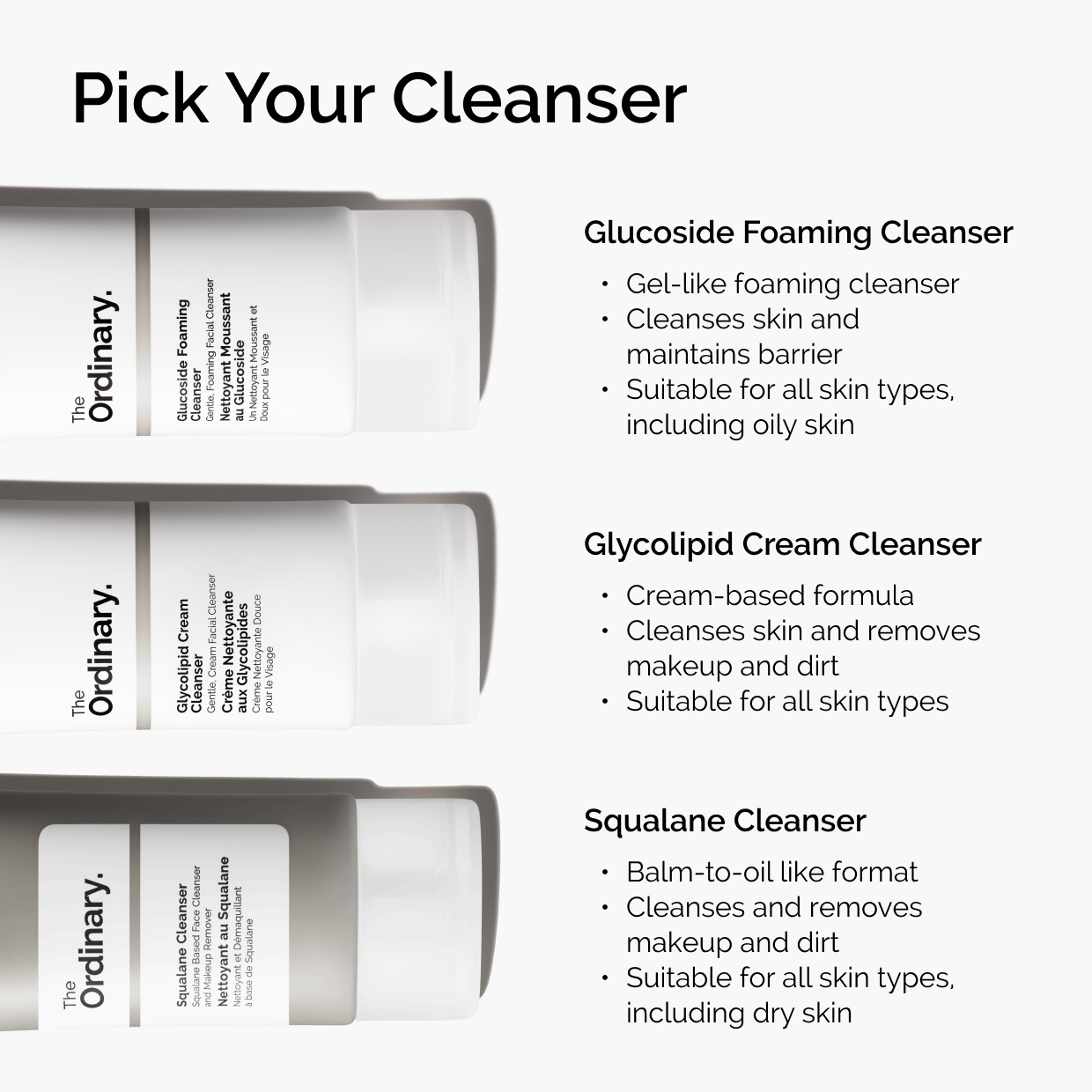 The Ordinary Squalane Cleanser - 150mL | Gentle Cleanser, Remove Makeup ...
