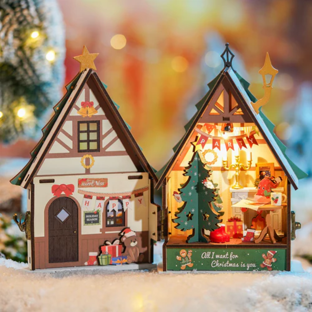 [Christmas Gift] Robotime Rolife DIY 3D Wooden Puzzle Book Nook ...