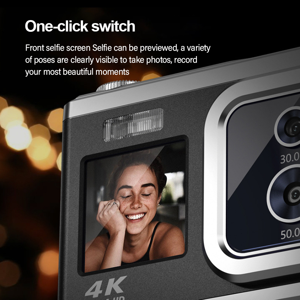 (READY STOCK) - KiTBEEZ Digital Camera Dual Screen Camera 4K HD CCD ...
