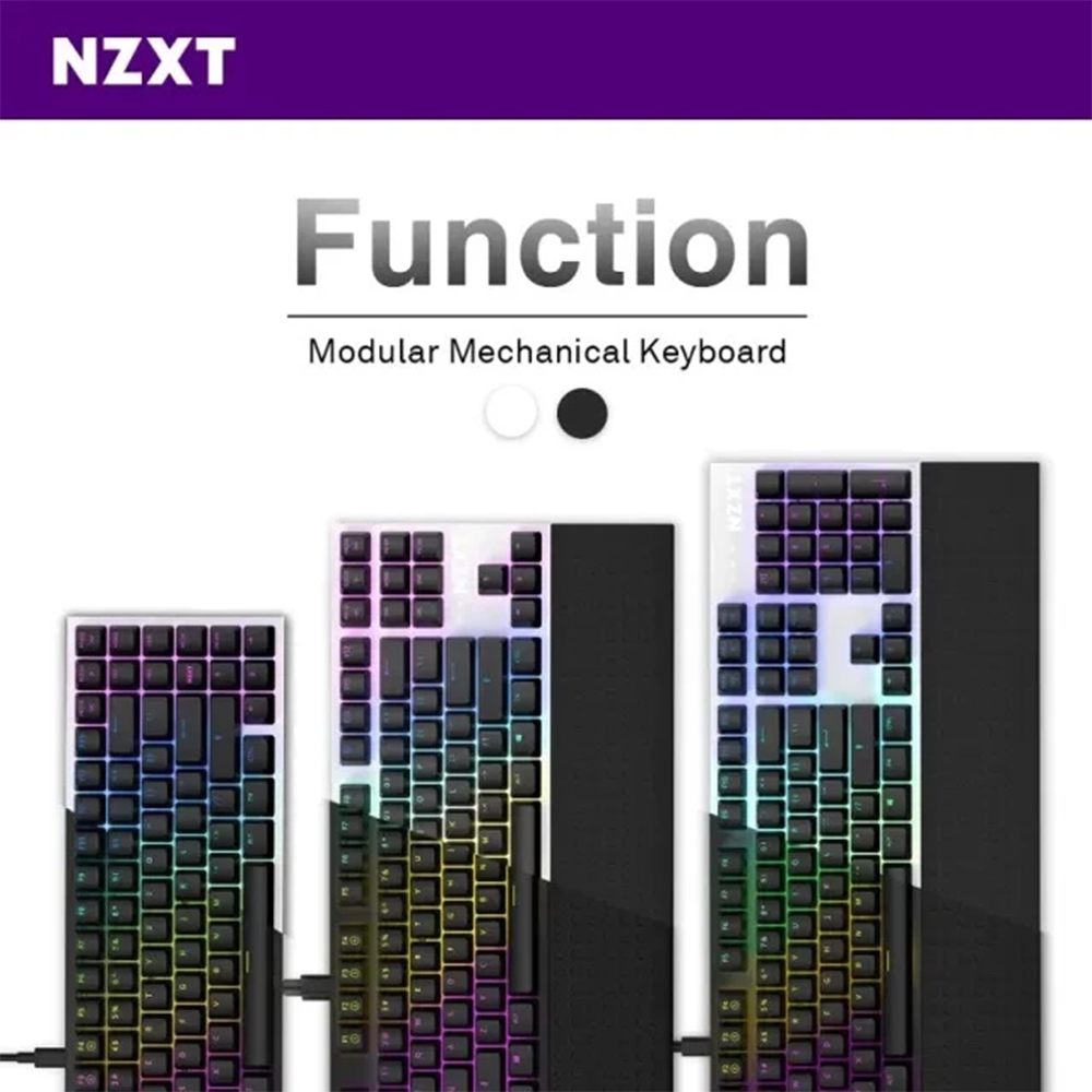 NZXT Function Full Size/Tenkeyless/Mini Mechanical Gaming Keyboard ...