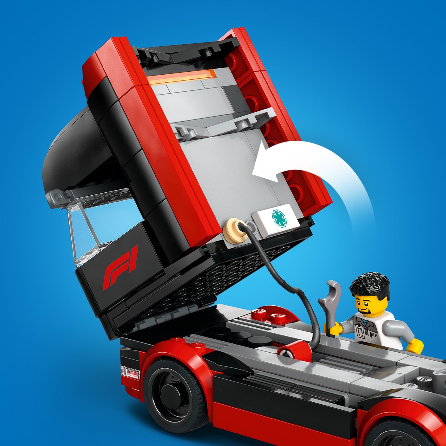 LEGO City 60445 F1 Truck with RB20 & AMR24 F1 Cars (1086 Pieces ...