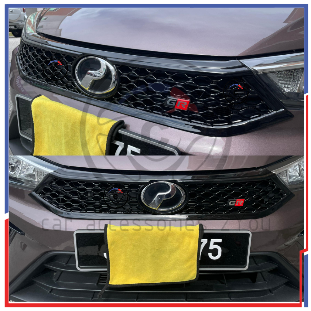 Perodua Bezza 2021-2024 Front Grill Glossy Black (Mini Cooper Style) RS ...