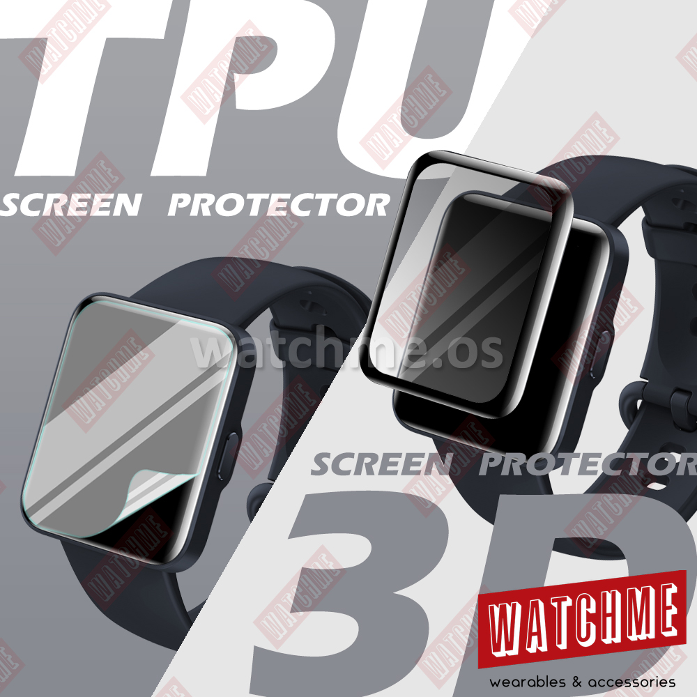 Xiaomi Redmi Watch 2 Lite Screen Protector, 3D Full Cover PMMA, TPU ...